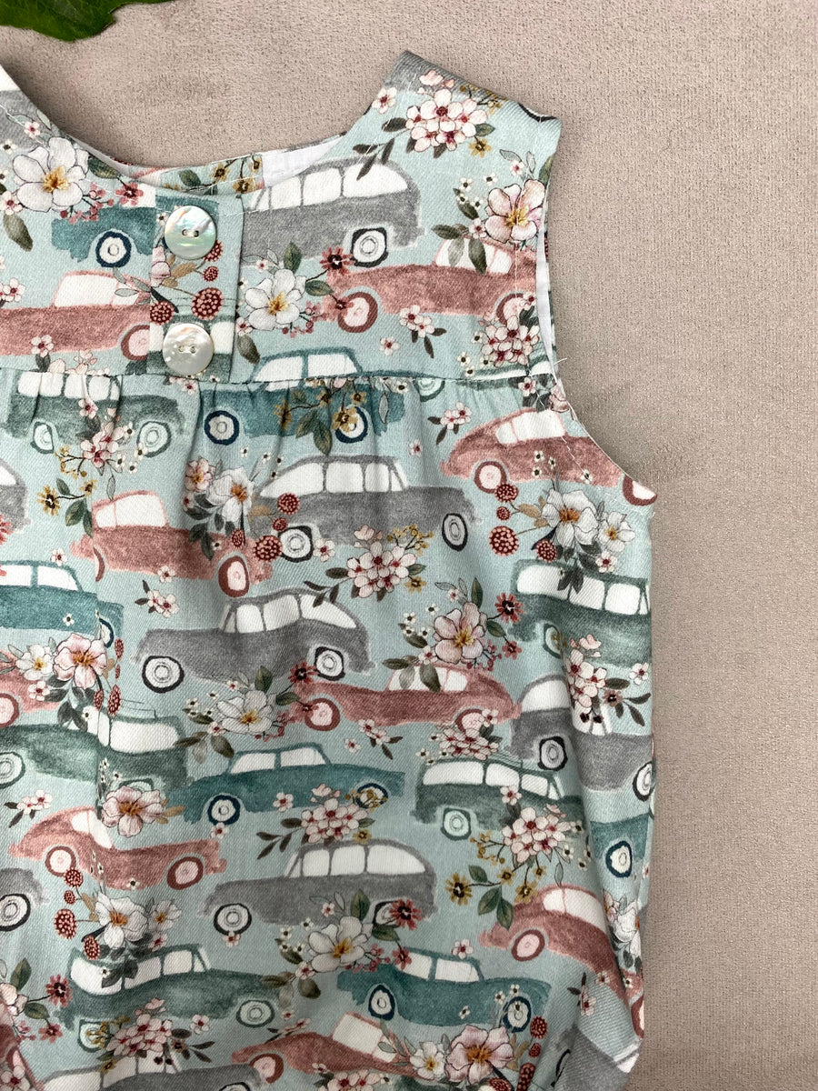 AW21 dBb Ideas Green Car Romper | Lillie & Friends