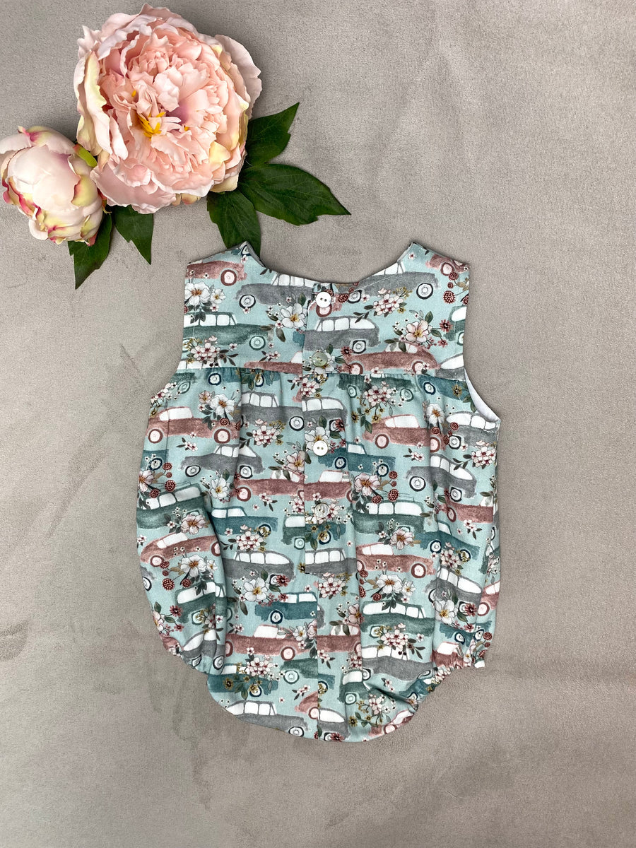 AW21 dBb Ideas Green Car Romper | Lillie & Friends
